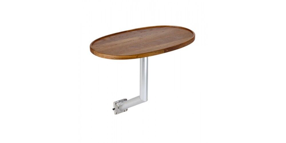 Garelick Side Mount Coaming Table Leg System w/ Teak Table Top Finish ...